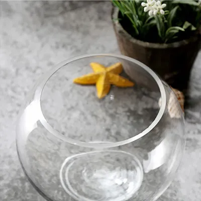 lown Clear Large Round Glass Bowls Glass Bubbles for Aquarium Fish ...