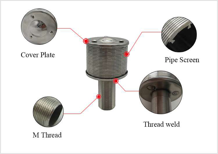 Wedge Wire Filter Nozzle for Filtration and Watertreatment