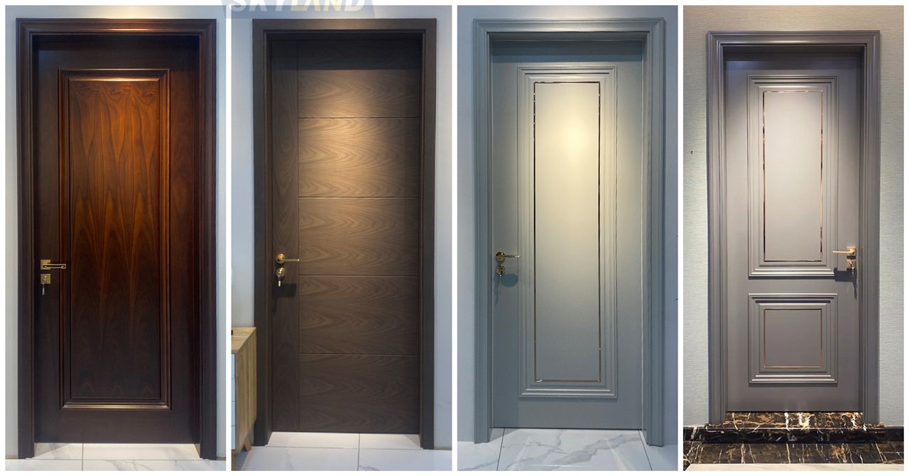 Solid Door Design, Solid wooden doors Mahogany color door
