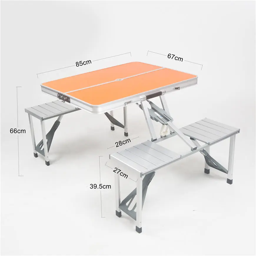 Foldable Camping Table and Stool Set 012