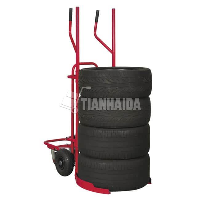 HT2088 hand trolley for moving tire usage car wheel tire hand trolley ...