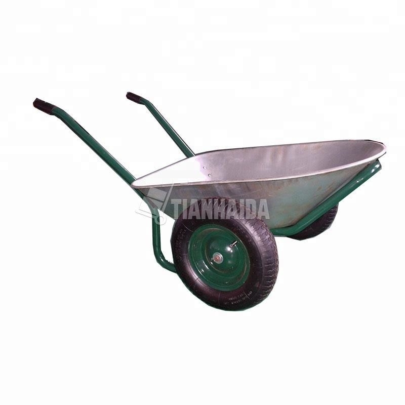 wb6406 two wheel wheelbarrow double wheel garden wheel barrow