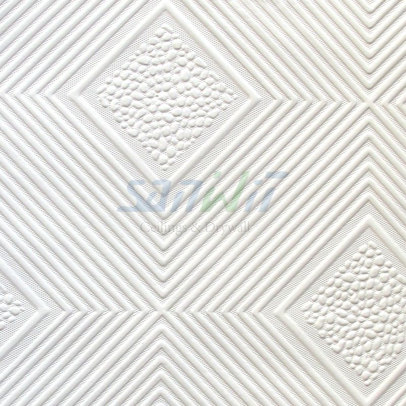 PVC laminated gypsum ceiling tile