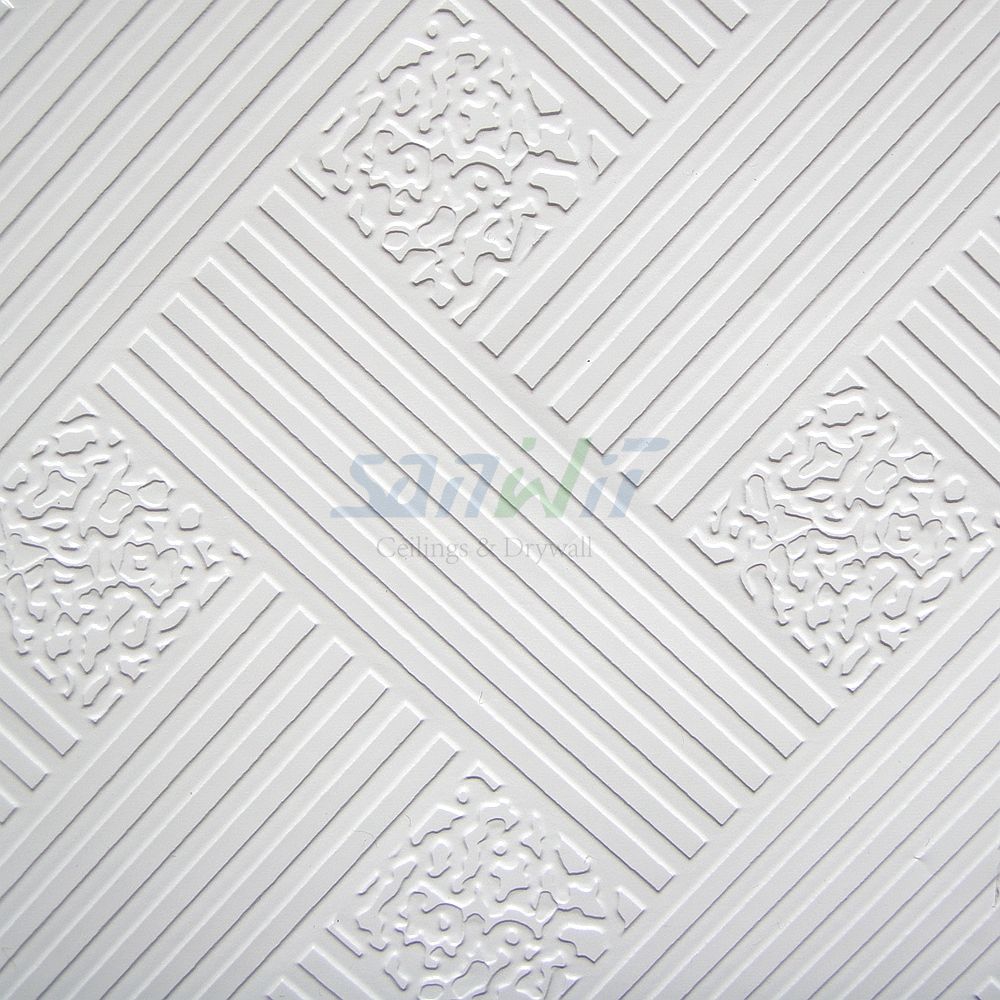 PVC gypsum ceiling tiles