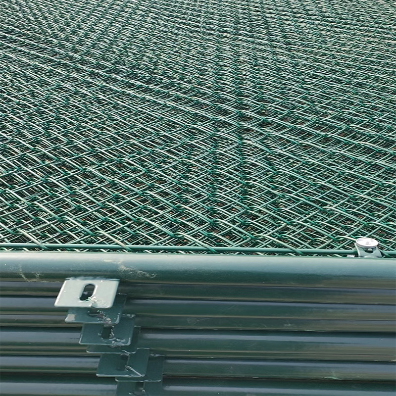 Green Vinyl-coated Chain Link Fence from China Qsource