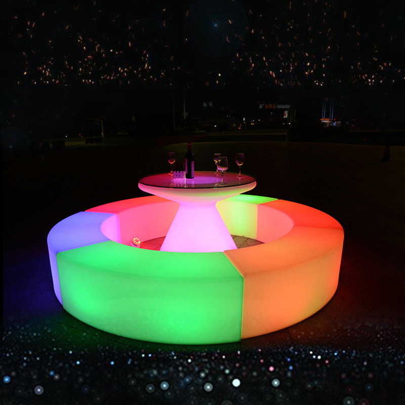 Led outdoor furniture chairs/waterproof outdoor park garden led chairs