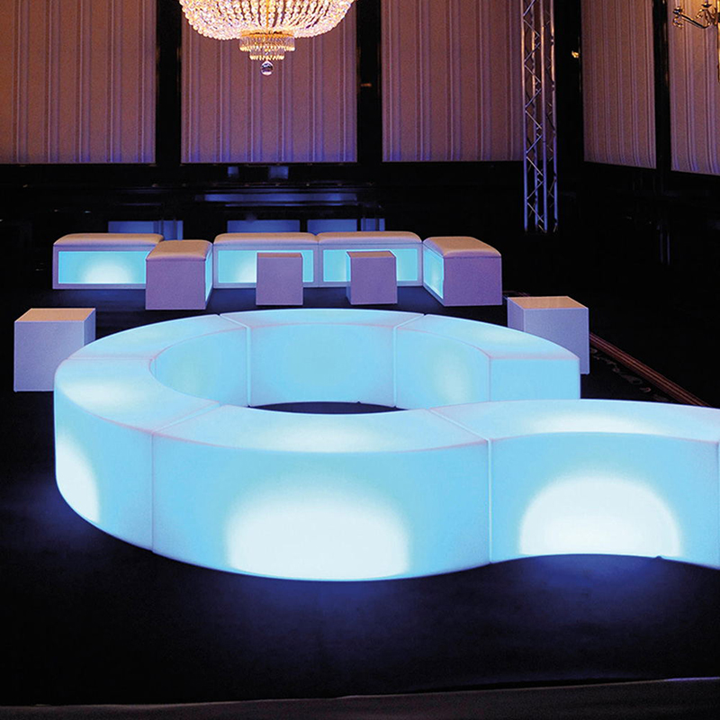 Led outdoor furniture chairs/waterproof outdoor park garden led chairs