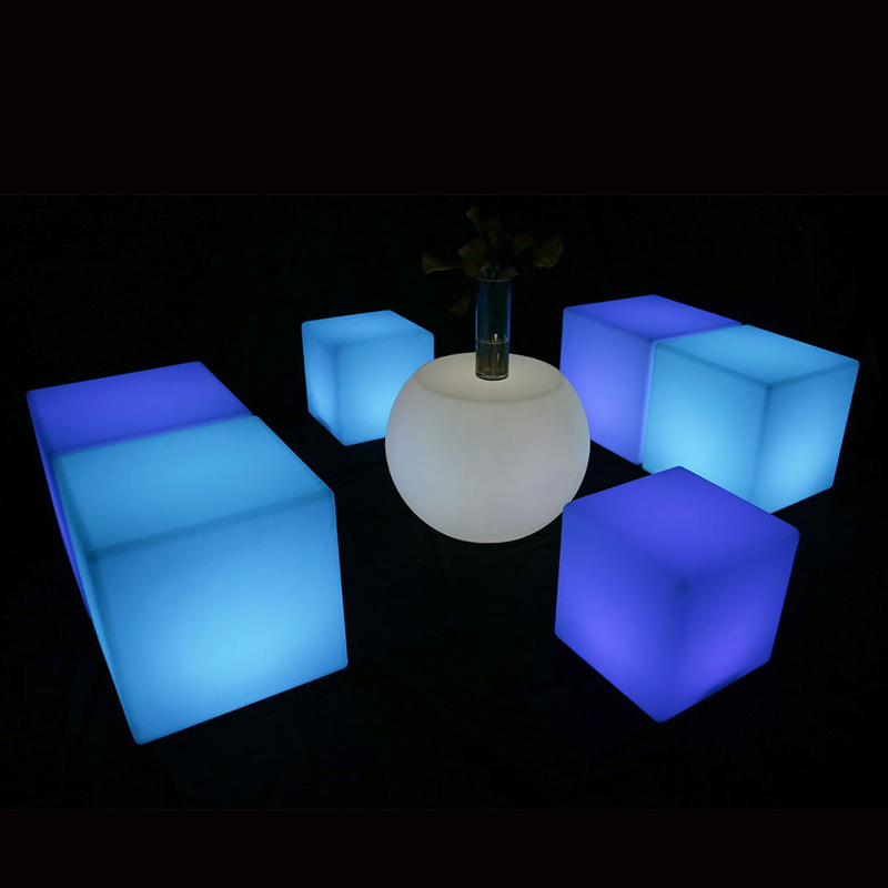 RGB Color Changing LED Cube / LED Chairs / Light Cube Seat
