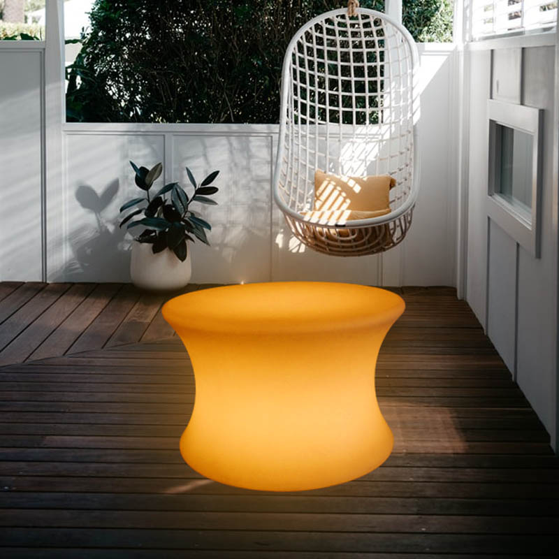 Modern design plastic lighted up led bar cocktail table for night club