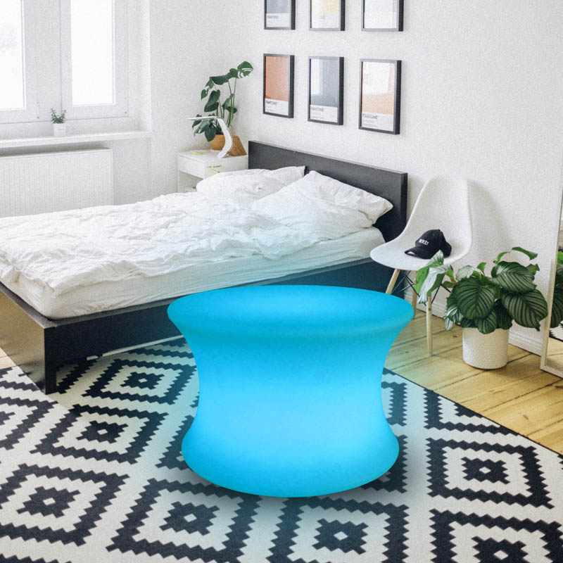 Modern design plastic lighted up led bar cocktail table for night club