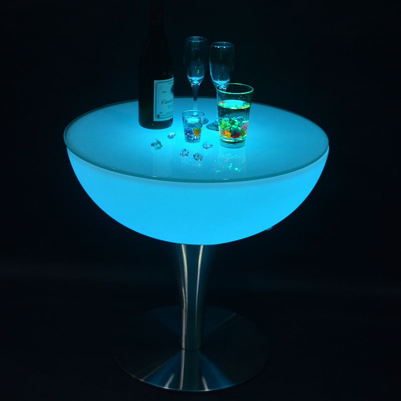 Night Club illuminated furnitureLED cocktail table for bar events,led ...