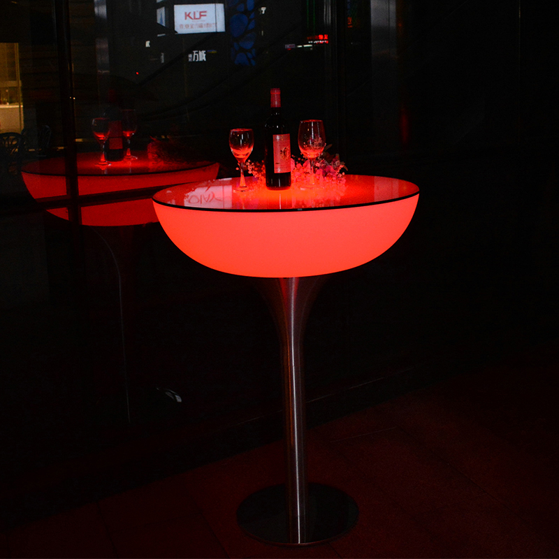 Night Club illuminated furnitureLED cocktail table for bar events,led ...