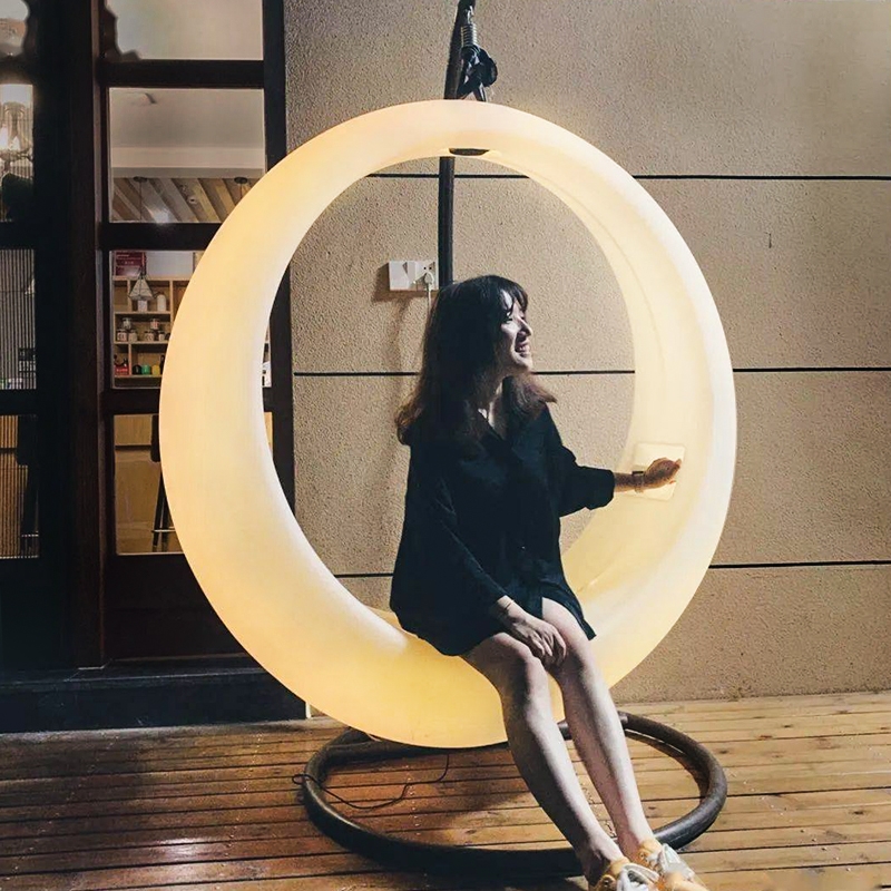 Plastic Outdoor Garden RGBW LED Swing Lighted LED illuminated,light up ...