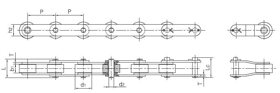 C2062HSS Stainless Steel Extended Pin Chain