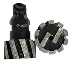 CNC Bottom Segmented Recessed Drainer Stubbing Wheel