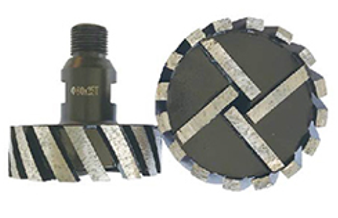 CNC Bottom Segmented Recessed Drainer Stubbing Wheel