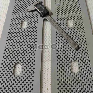 Square Hole Perforated PVC Sheeting