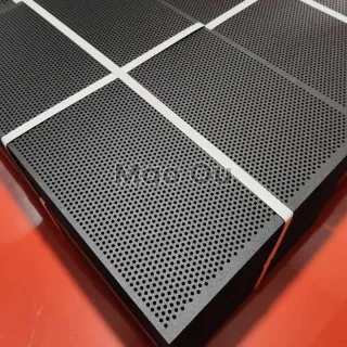 Black 2mm Plastic Perforated Sheet in PP HDPE and PVC
