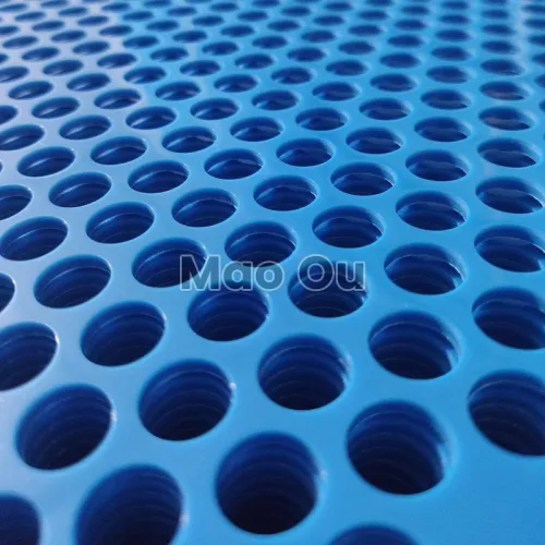 PP,PVC,HDPE Perforated Plastic Sheet with Staggered Holes