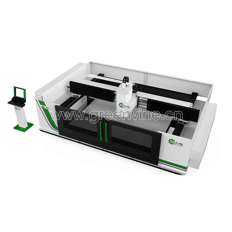 GREEN Air-.3 GREEN VINE Horizontal Glass Three Axis Working Center