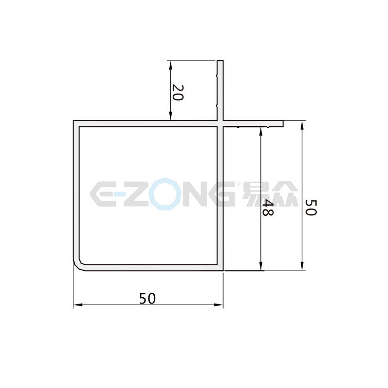 GJ5050 Aluminum profile