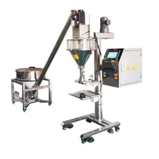 semi auto servo powder filling dispensing machine