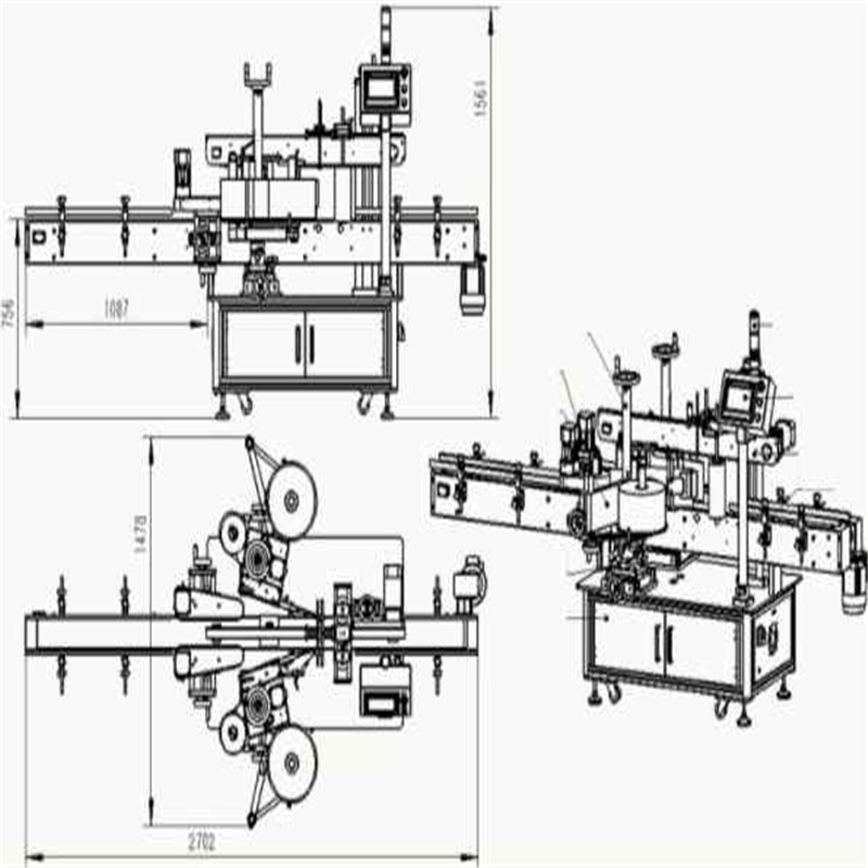 AZONE MACHINERY--Factory for Automatic double side labeling machine