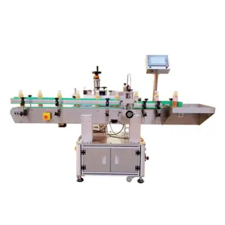 Automatic inline round bottle labeling machine