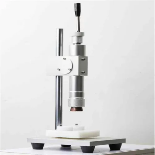 Manual aerosol can crimping machine