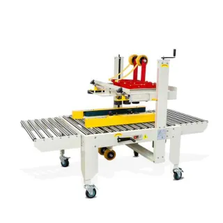 Carton two taping each side top bottom tape shut machine