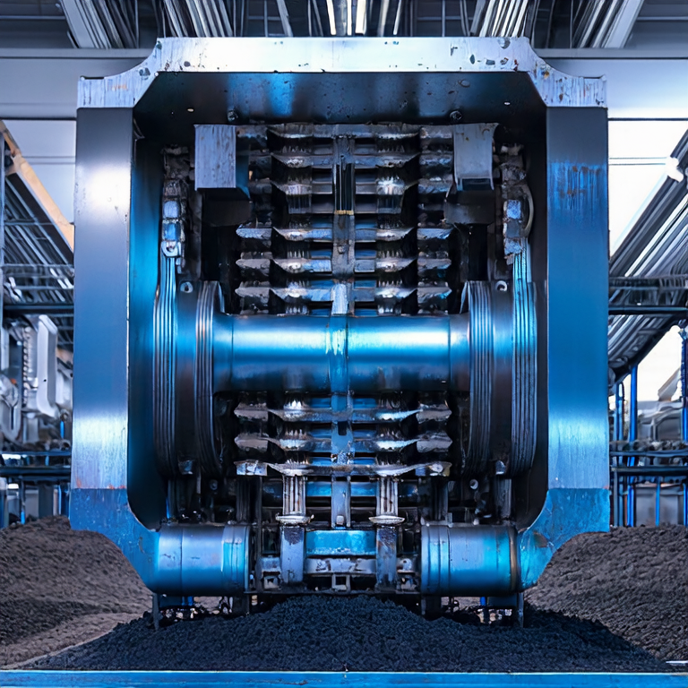 Rotary shear shredder application in RDF production line