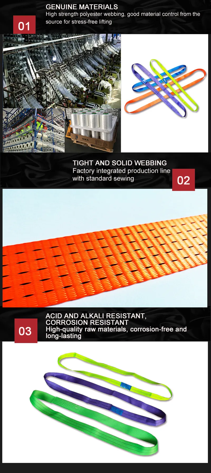 Endless Webbing Sling, endless nylon sling, endless lifting slings