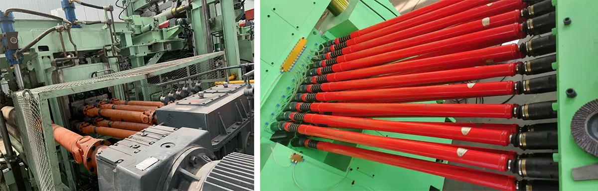 Couplings for leveling equipment in steel mills