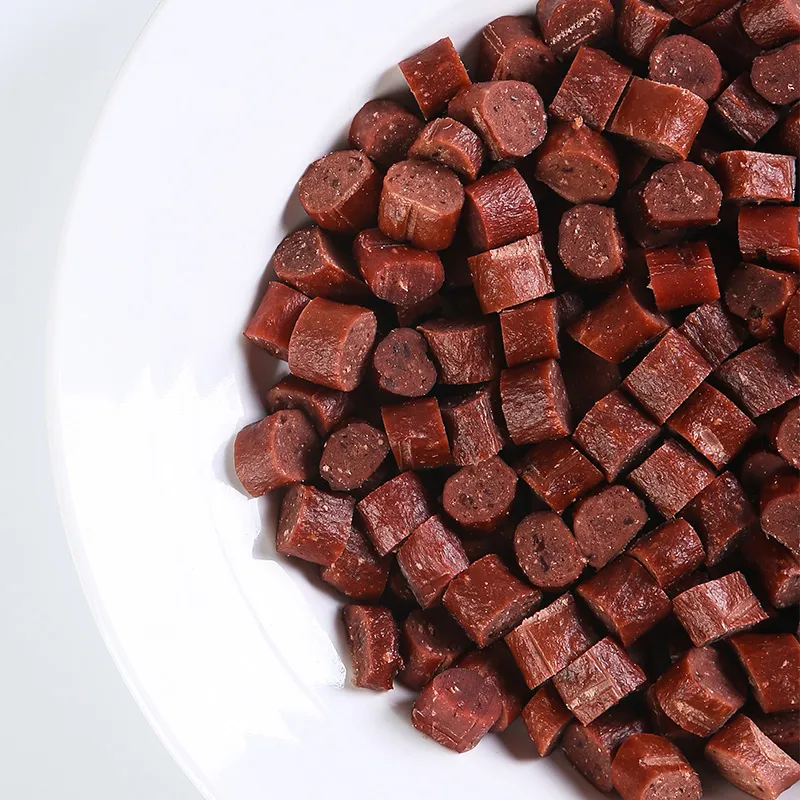 Beef Flavor Cubes Pet Snack Dog treat dog bully stick-Nuodepet