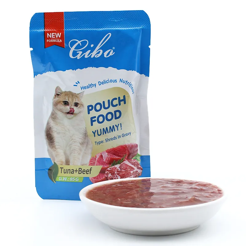 Tuna&beef Cat Pouch Food-Nuodepet