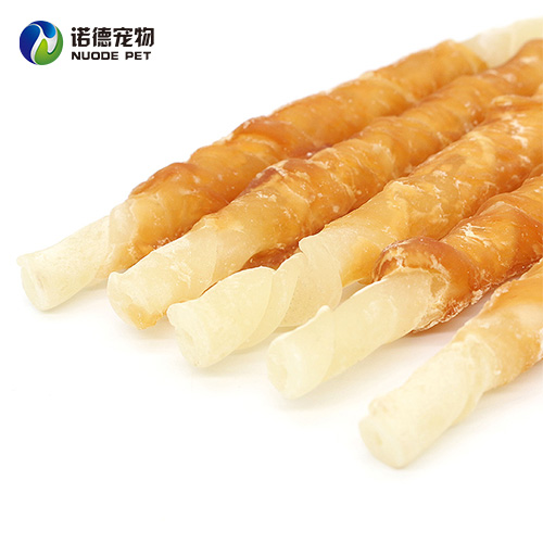 Chicken Wrapped Rawhide Pet Snack Dog treat-Nuodepet