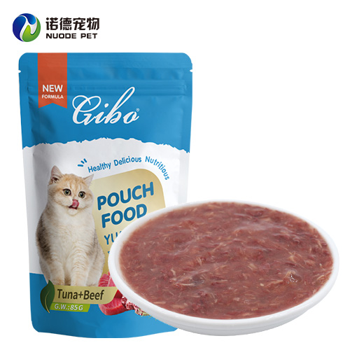 Tuna&beef Cat Pouch Food-Nuodepet