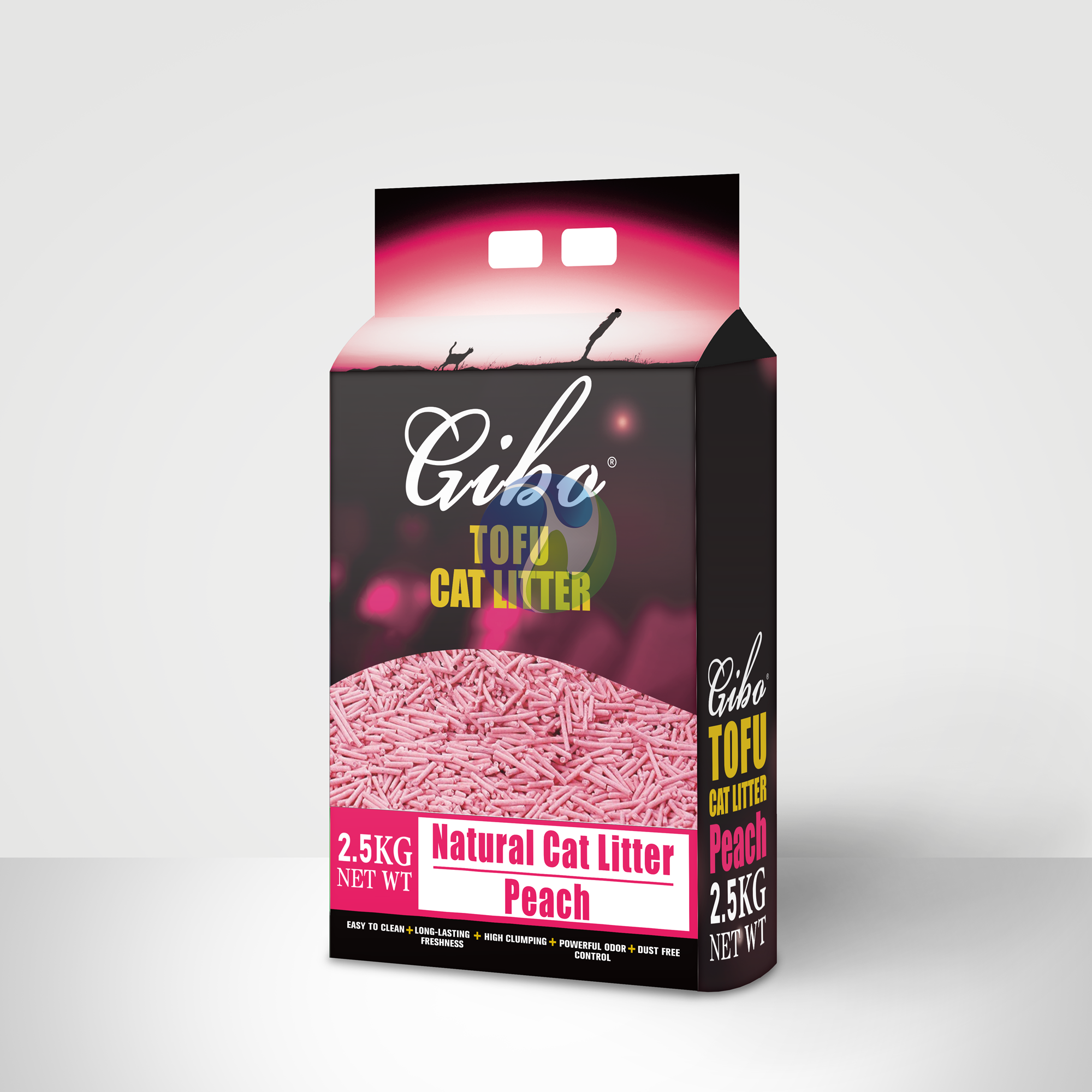 GIBO Tofu Cat Litter Peach