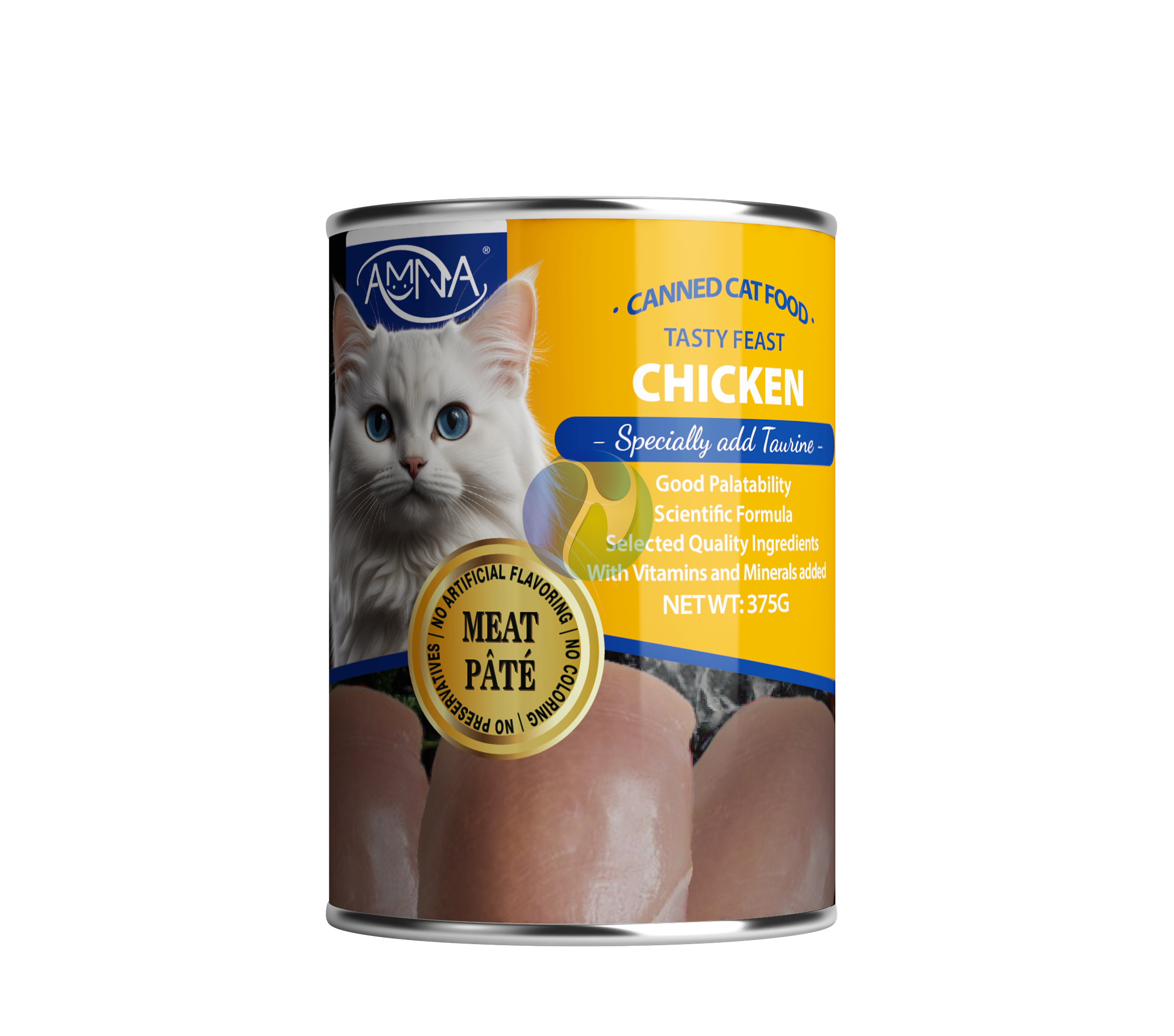 AMNA Cat Can Meat Pâté 375g Chicken