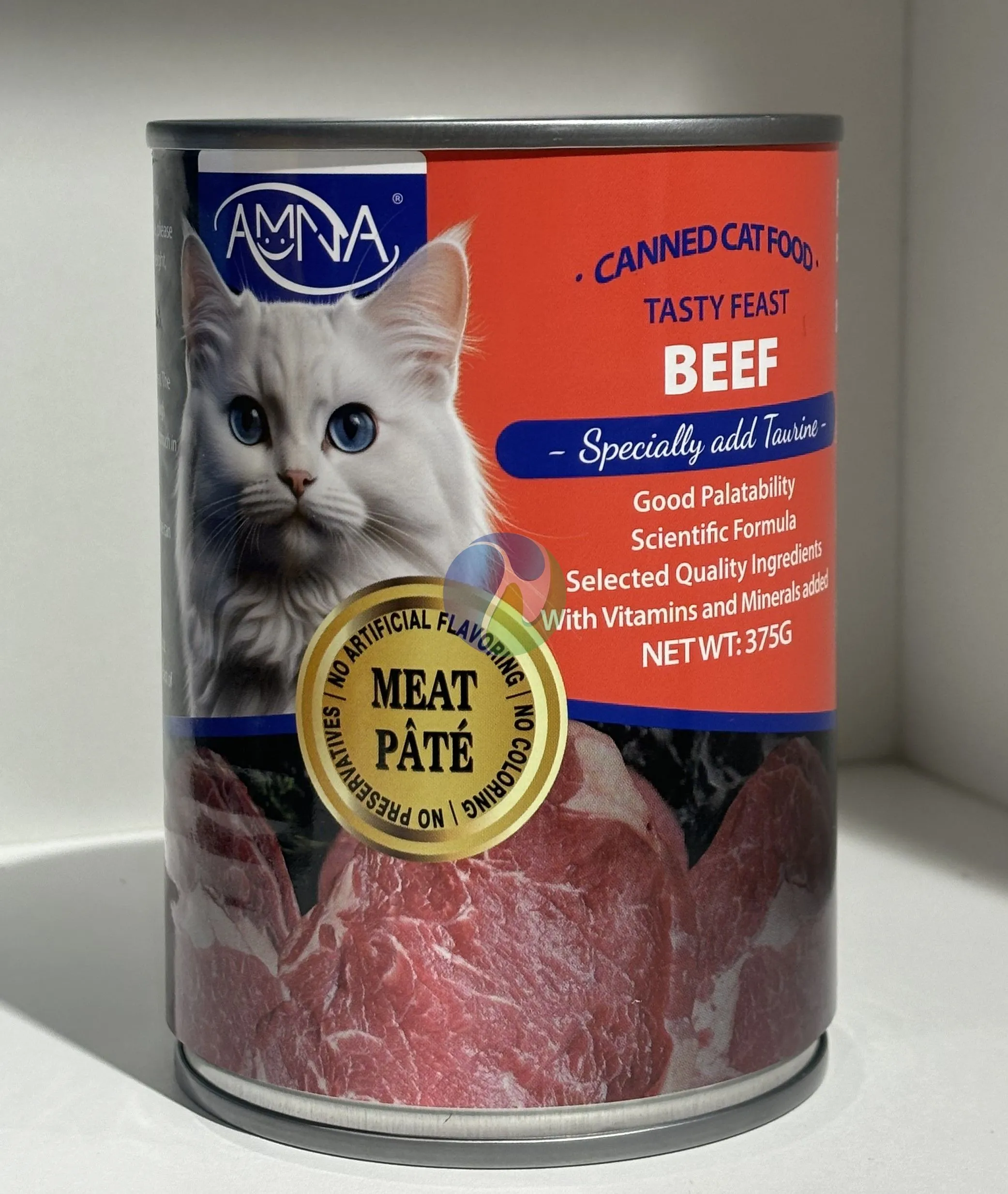 AMNA Cat Can Meat Pâté 375g Beef
