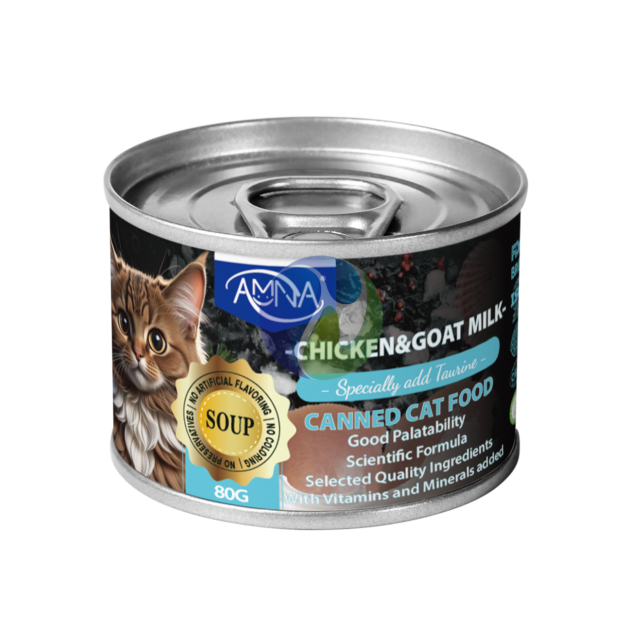AMNA Cat Can Soup 80g Tuna & Goat Milk