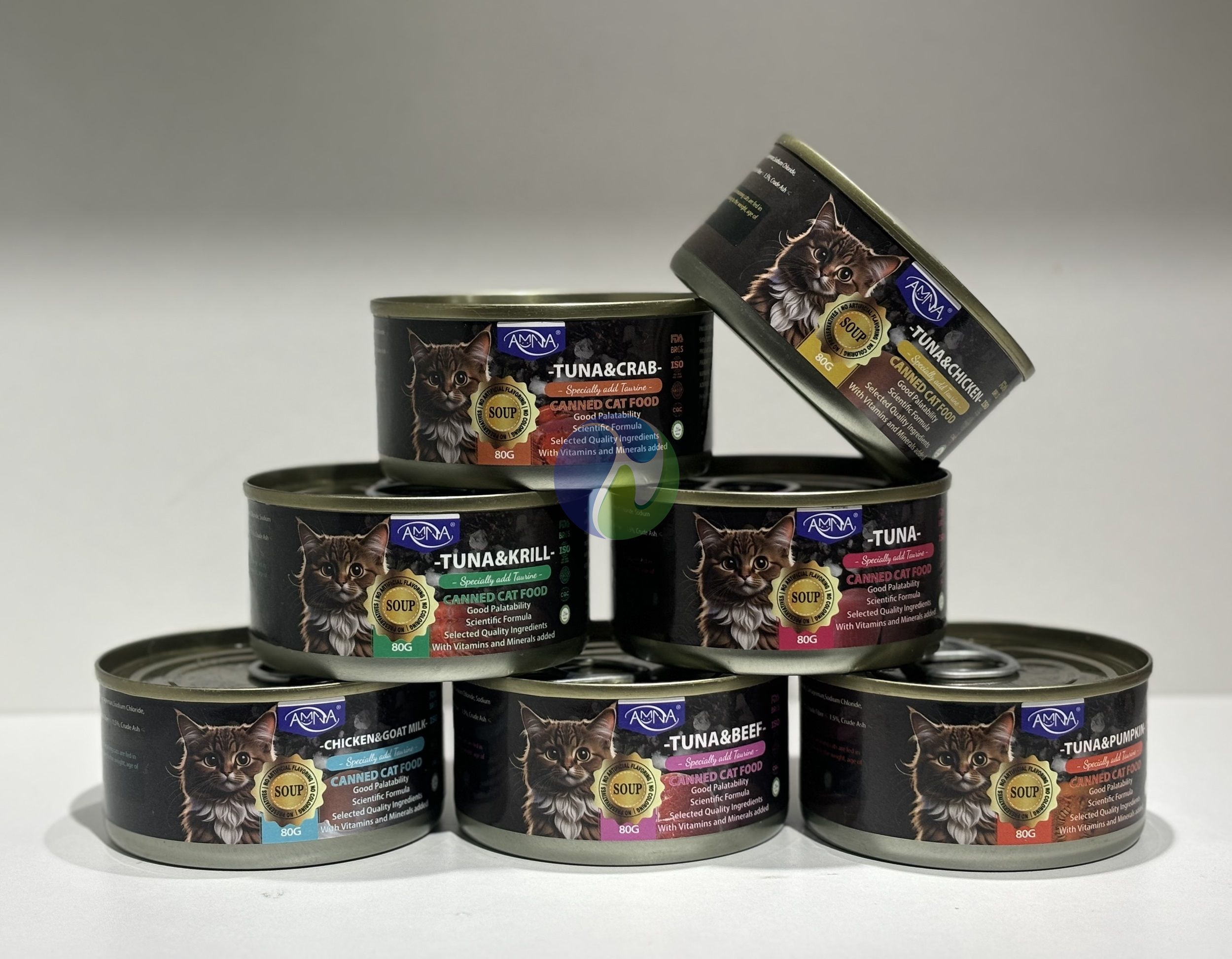 AMNA Cat Can Soup 80g Tuna & Crab