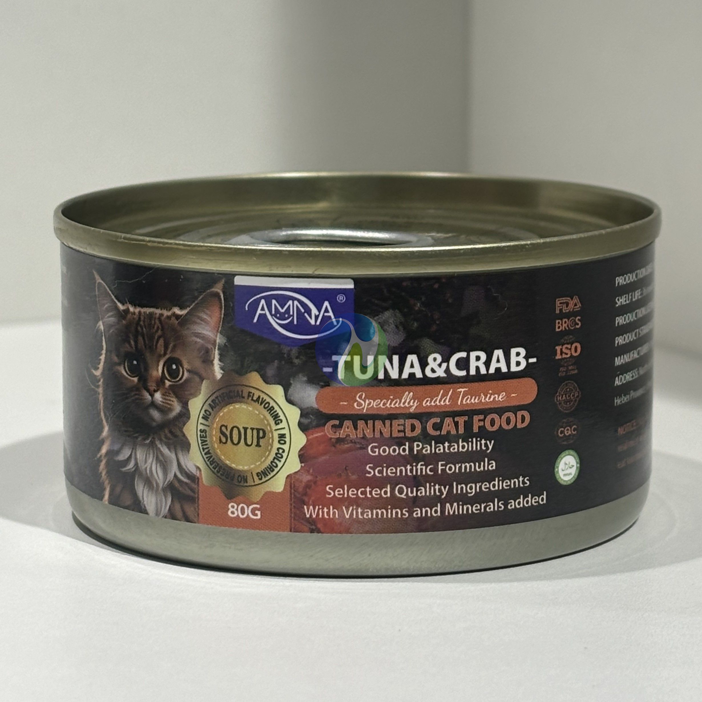 AMNA Cat Can Soup 80g Tuna & Crab