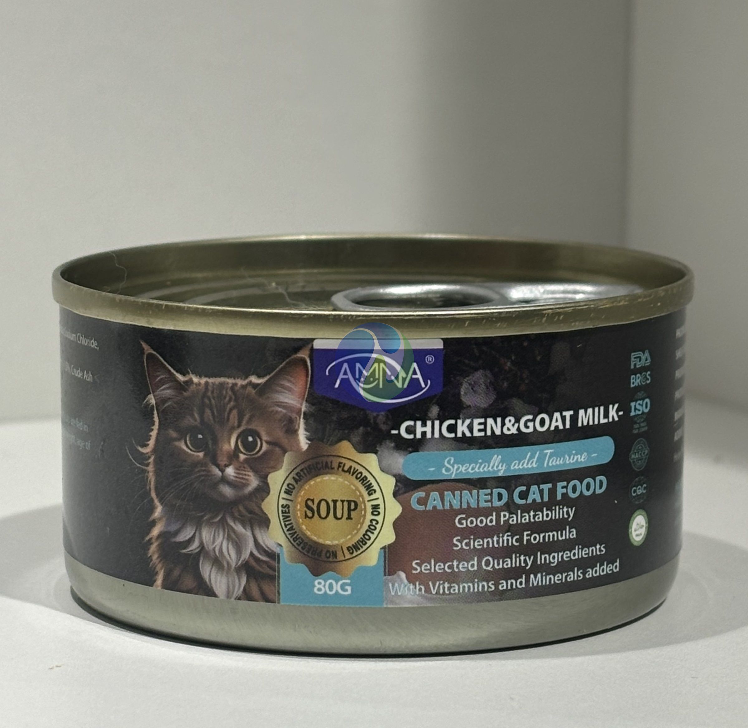 AMNA Cat Can Soup 80g Tuna & Goat Milk