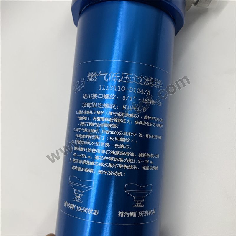 1117110--D124/A Yuchai gas low pressure filter