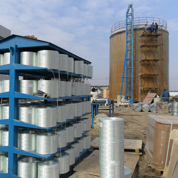 Vertical type GRP tank filament winding machine