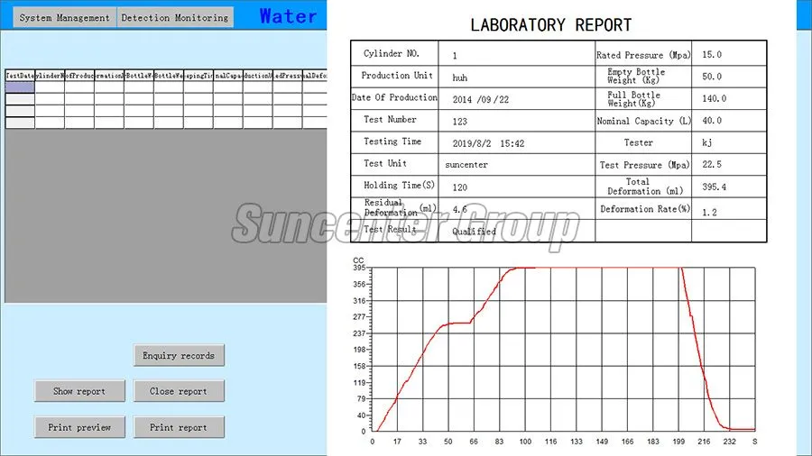 Gas Cylinder Measuring Testing Machine