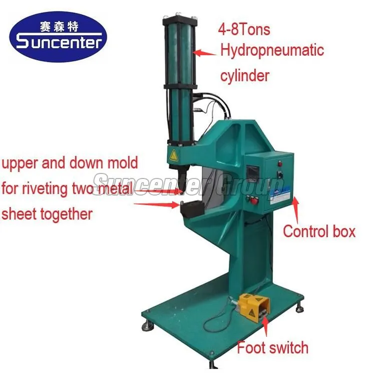 Rivetless Riveting Machine with 8T Power