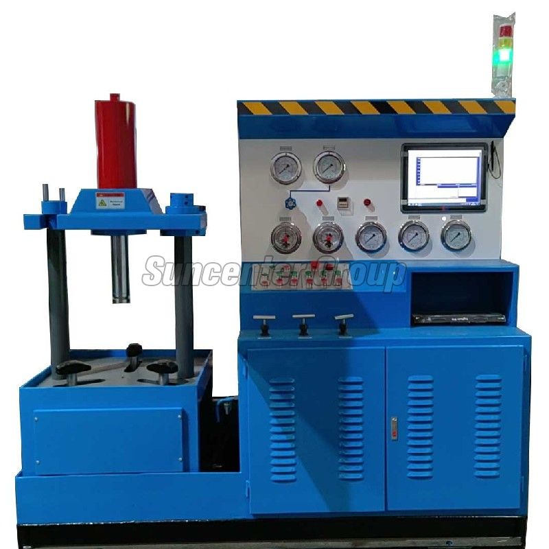 Ball valve hydraulic pressure test bench