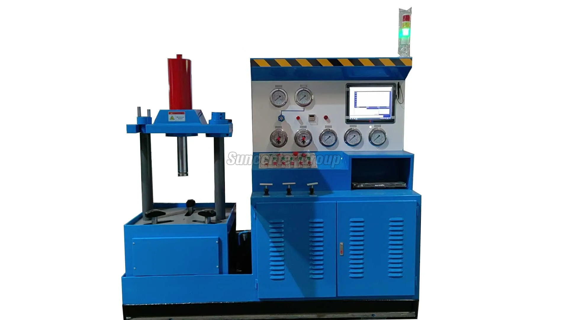 Ball valve hydraulic pressure test bench